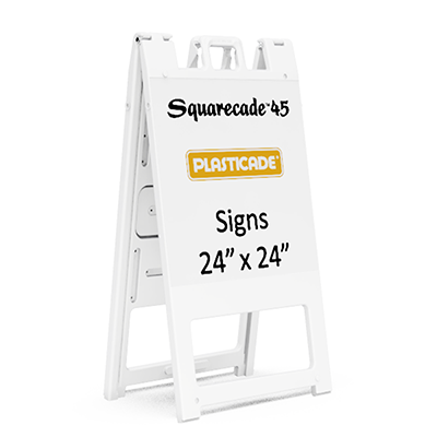 Squarecade™ 45" Portable Sign Stand-trafficsafetywarehouse.com