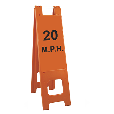 Narrowcade® Portable Sign Stand-trafficsafetywarehouse.com