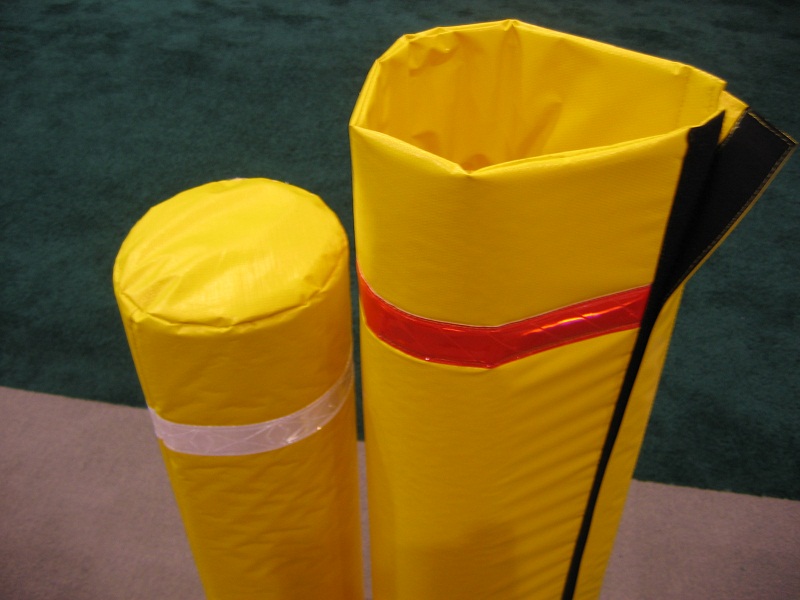 Column Wrap - Yellow/Red Stripes-trafficsafetywarehouse.com