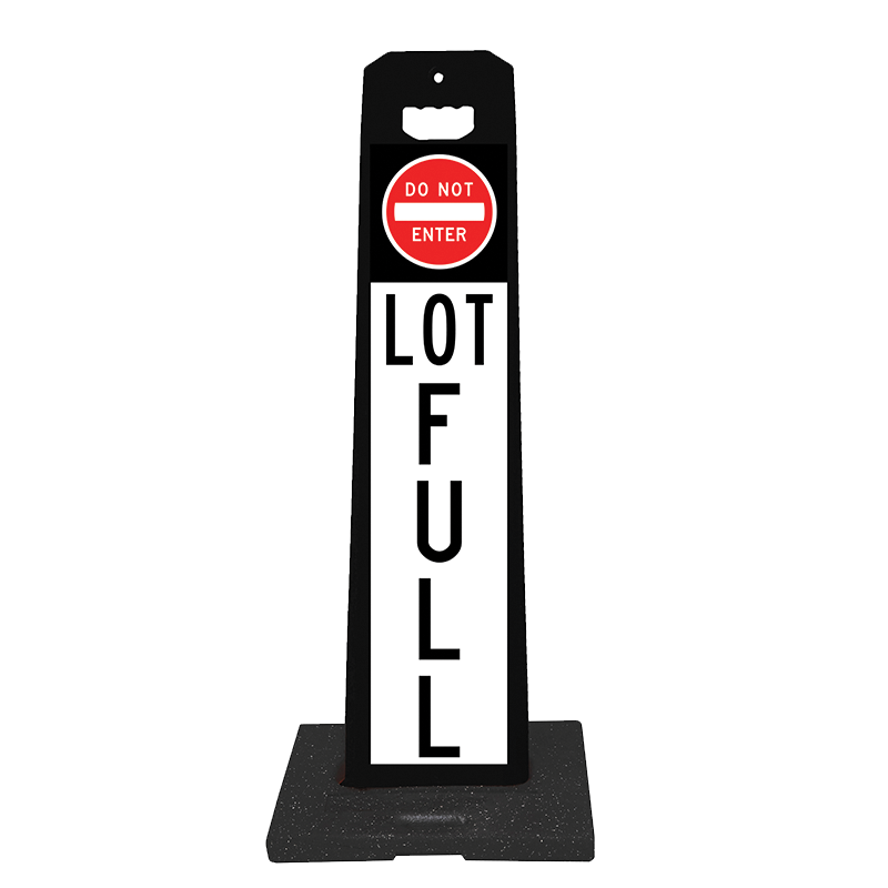 Vertical Panel 45” Parking Lot Sign (LOT FULL)-trafficsafetywarehouse.com