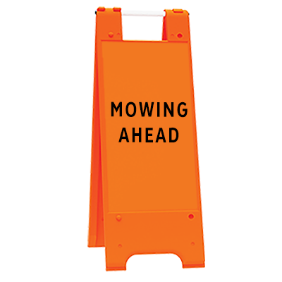 Narrowcade® Portable Sign Stand With Legend-trafficsafetywarehouse.com