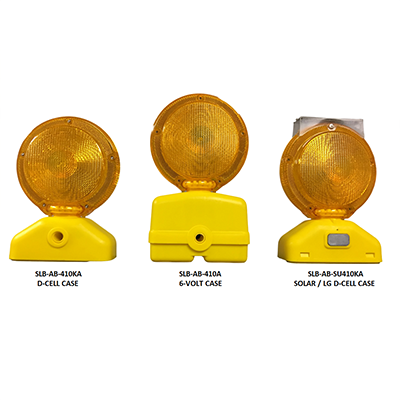Type A & C Solar Barricade Light (Amber)-trafficsafetywarehouse.com