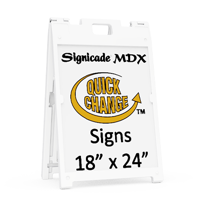 Signicade® MDX Portable Sign Stand-trafficsafetywarehouse.com