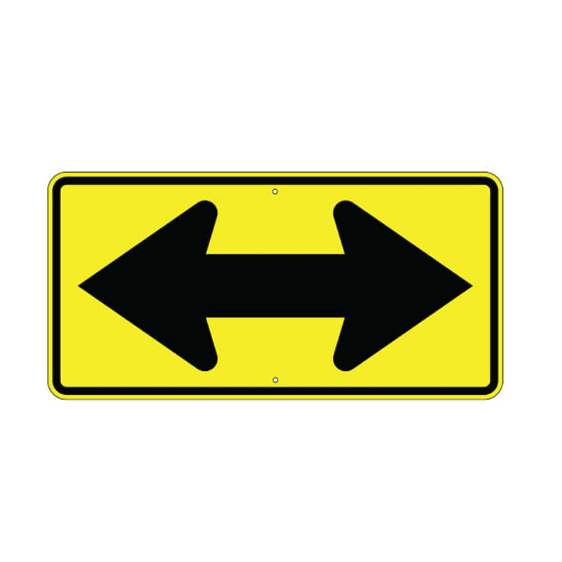 Aluminum Double Arrow Sign W1 7 trafficsafetywarehouse Aluminum Double Arrow Sign W1 7 trafficsafetywarehouse