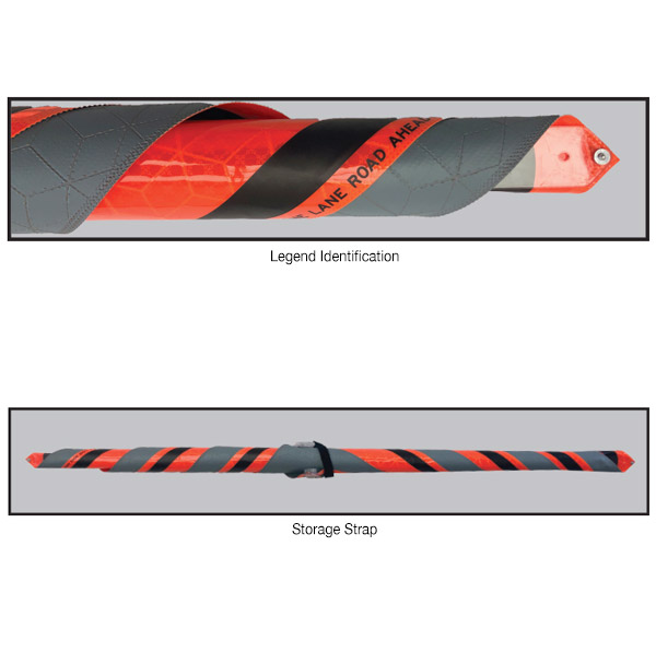 48" Reflective Orange Vinyl Roll-Up Sign-trafficsafetywarehouse.com