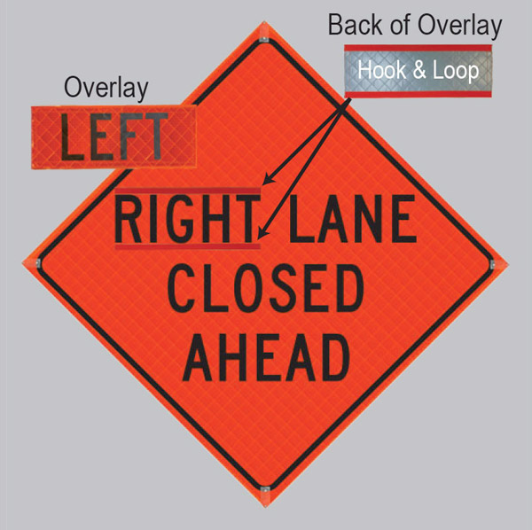 48" Reflective Orange Vinyl Roll-Up Sign-trafficsafetywarehouse.com