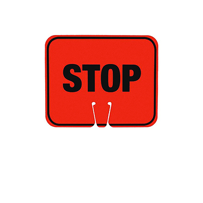 Traffic Cone Signs - 13" x 11" Signs for Traffic Cones ...