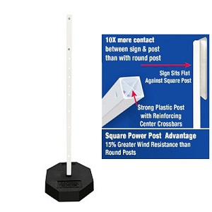 Parking Lot Signs - Parking Sign Posts, Bases and Stands