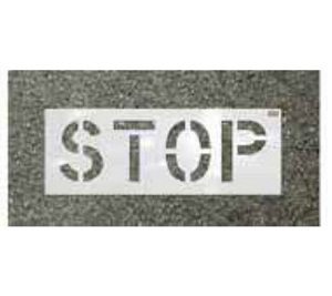 Stop Stencil - 12" H-trafficsafetywarehouse.com