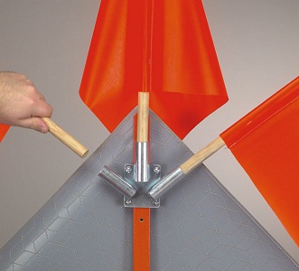 Three Flag Holder-trafficsafetywarehouse.com
