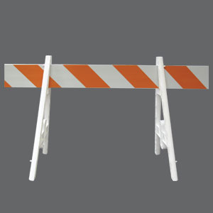 A-Frame Barricades - Plastic or Metal A-Frame Traffic Barricades