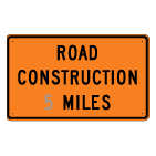 Aluminum Road Construction Sign (G2-01)-trafficsafetywarehouse.com
