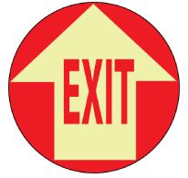Exit Floor Signs - Emergency Exit Walk on Floor Sign ...