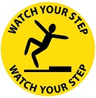 Watch Your Step 17" Diameter-trafficsafetywarehouse.com