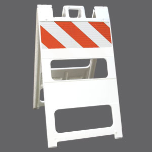 A-Frame Barricades - Plastic or Metal A-Frame Traffic Barricades