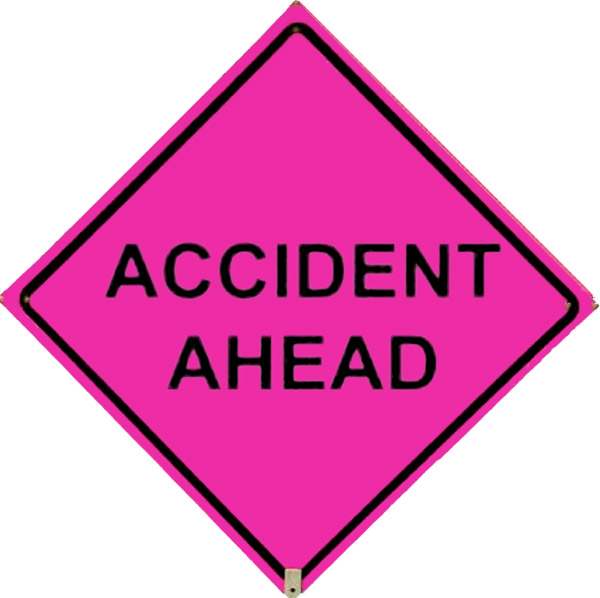 48" Reflective Pink Vinyl Roll-Up Sign-trafficsafetywarehouse.com
